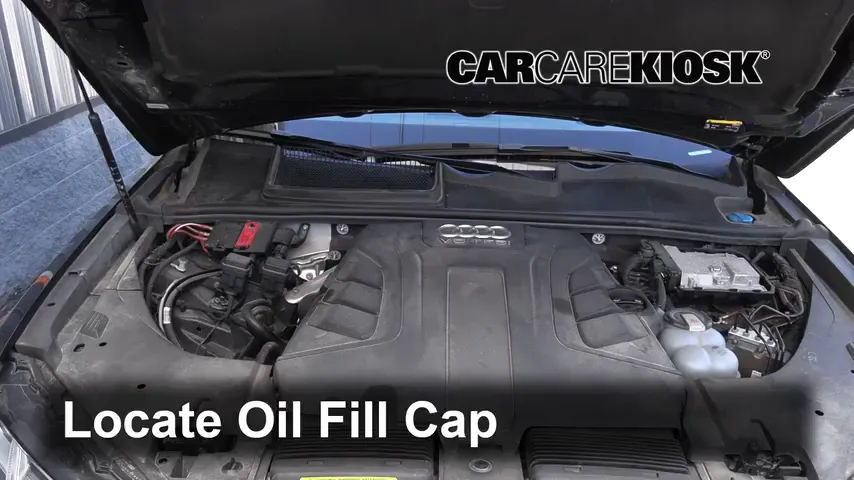 Oil & Filter Change 2017 Audi Q7 Premium 3.0L V6 Supercharged