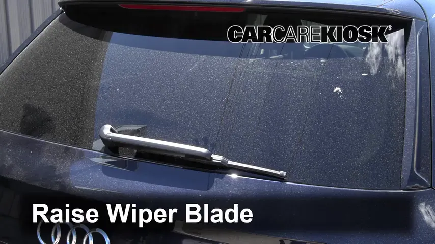 Rear Windshield Wiper Blade Change: 2017 Audi Q7 Premium 3.0L V6 ...