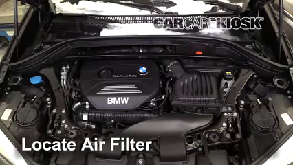 How to Change Engine Air Filter: 2017 BMW X1 sDrive28i 2.0L 4 Cyl. Turbo