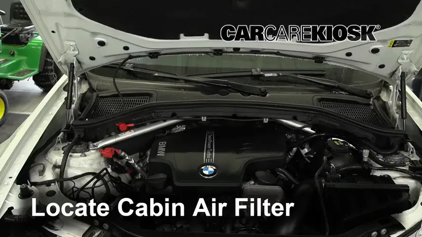 Cabin Air Filter Replacement: 2017 BMW X4 xDrive28i 2.0L 4 Cyl. Turbo