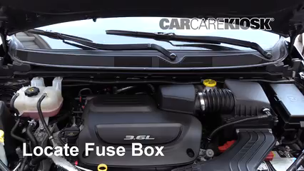 Interior Fuse Box Location: 2017 Chrysler Pacifica Touring 3.6L V6