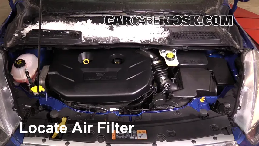 Cabin Air Filter Replacement: 2017 Ford Escape Titanium 2.0L 4 Cyl. Turbo