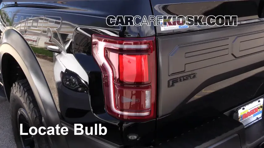 Rear Turn Signal Replacement on a 2017 Ford F-150 Raptor 3.5L V6 Turbo ...