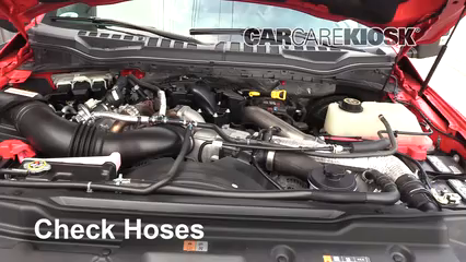 Coolant Level Check on a 2017 Ford F-250 Super Duty XL 6.7L V8 Turbo ...