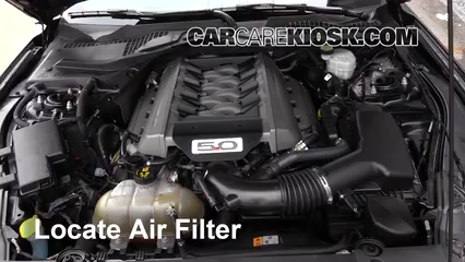 How to Change Engine Air Filter: 2017 Ford Mustang GT 5.0L V8