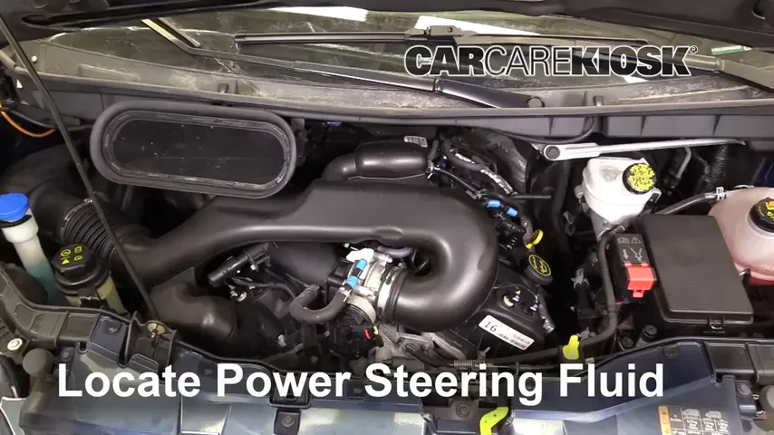 Check Power Steering Level: 2017 Ford Transit-150 XLT 3.7L V6 FlexFuel