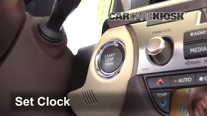 How to Set the Clock / Change Time on a 2017 Lexus ES350 3.5L V6