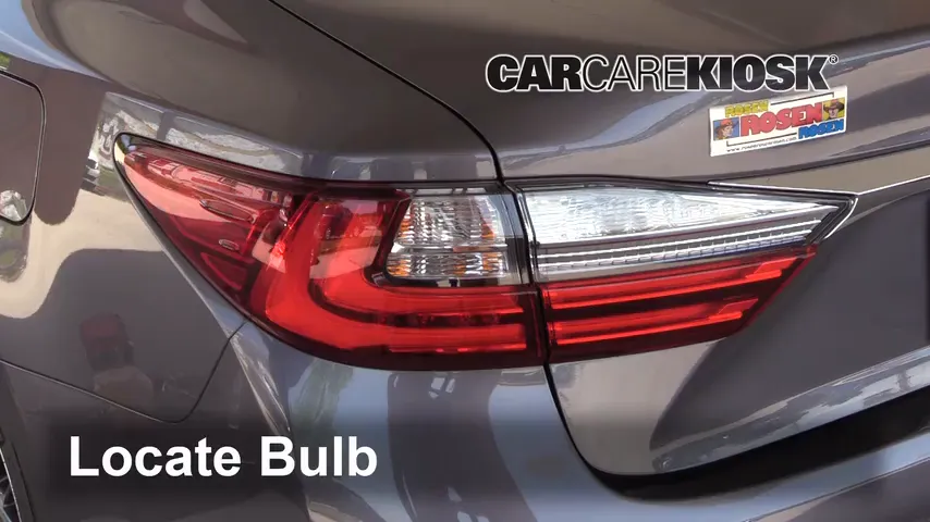 Reverse Light Replacement 2017 Lexus ES350 3.5L V6