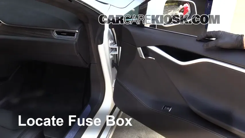 Interior Fuse Box Location: 2017 Tesla S 90D Electric