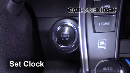 How to Set the Clock / Change Time on a 2017 Toyota Camry XLE 3.5L V6