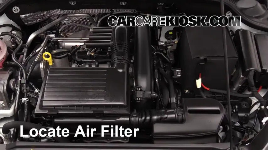 How to Change Engine Air Filter: 2017 Volkswagen Jetta S 1.4L 4 Cyl. Turbo