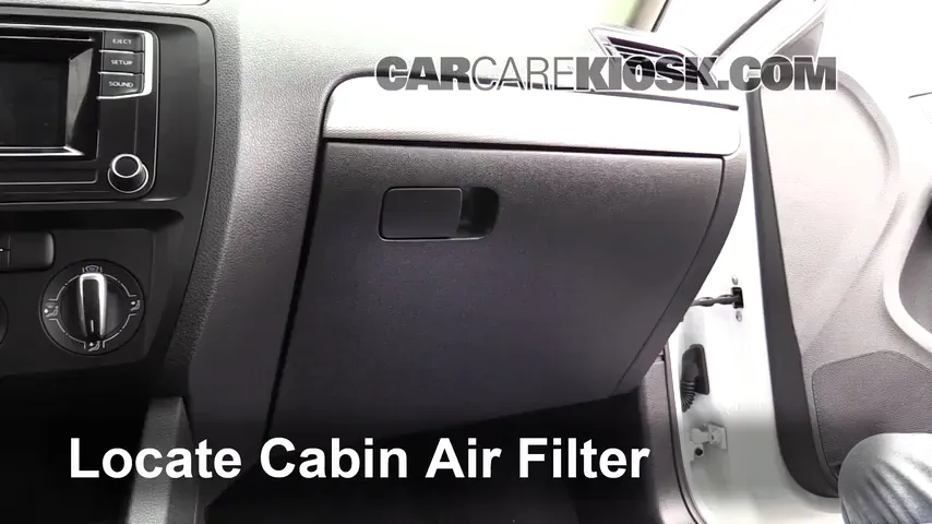 Cabin Air Filter Replacement: 2017 Volkswagen Jetta S 1.4L 4 Cyl. Turbo