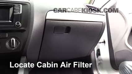 Cabin Air Filter Replacement: 2017 Volkswagen Jetta S 1.4L 4 Cyl. Turbo