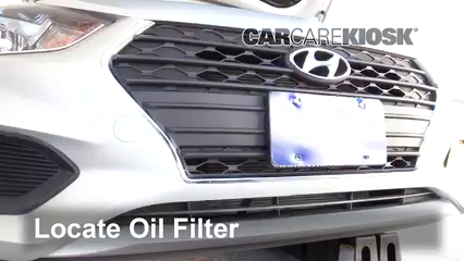 Oil & Filter Change Hyundai Accent (2018-2019) - 2018 Hyundai Accent ...