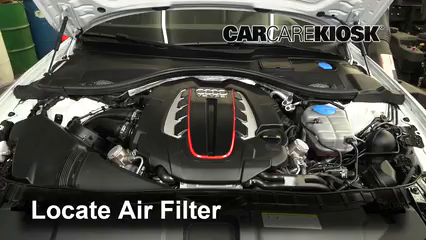 How to Change Engine Air Filter: 2018 Audi S6 Premium Plus 4.0L V8 Turbo