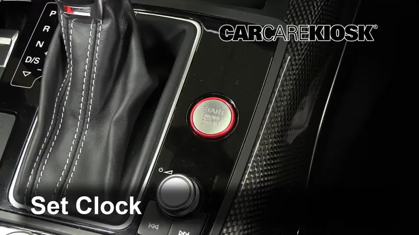 How to Set the Clock / Change Time on a 2018 Audi S6 Premium Plus 4.0L ...
