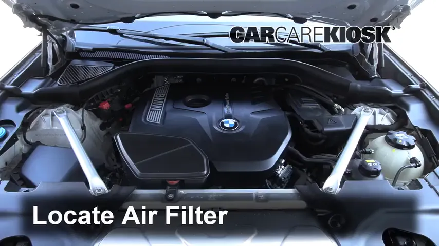 How to Change Engine Air Filter: 2018 BMW X3 xDrive30i 2.0L 4 Cyl. Turbo