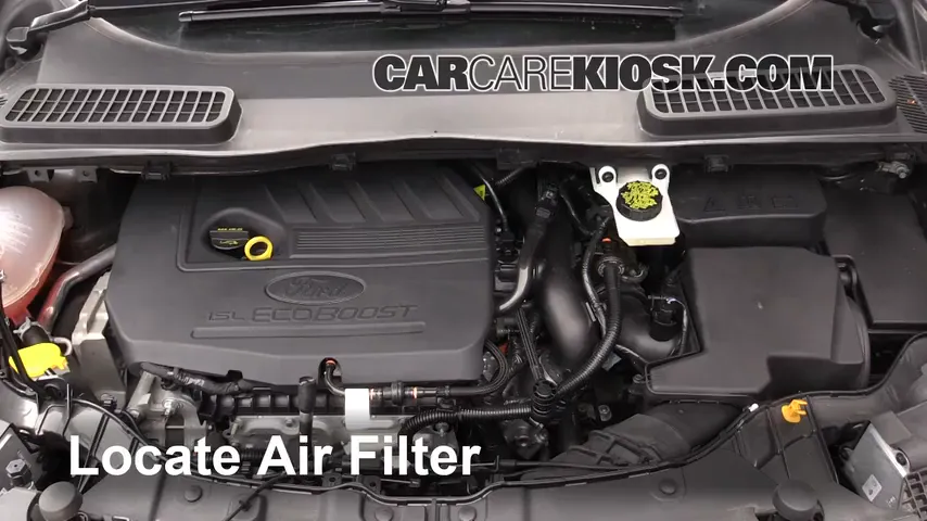 How to Change Engine Air Filter: 2018 Ford Escape SE 1.5L 4 Cyl. Turbo