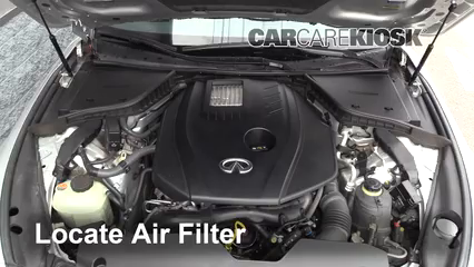 How to Change Engine Air Filter: 2018 Infiniti Q60 Luxe 2.0L 4 Cyl. Turbo