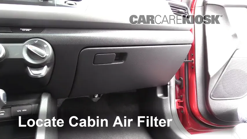 Cabin Air Filter Replacement: 2018 Kia Rio S 1.6L 4 Cyl. Sedan