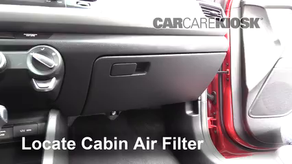 Cabin Air Filter Replacement: 2018 Kia Rio S 1.6L 4 Cyl. Sedan