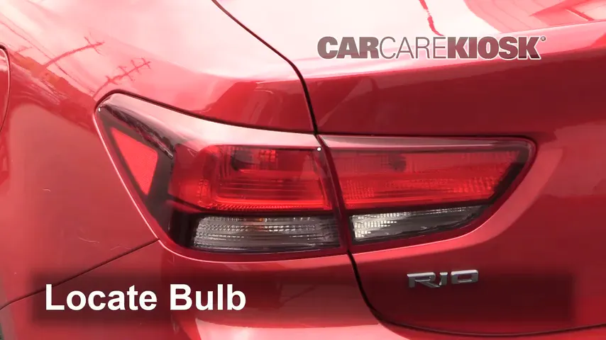 Tail Light Replacement on 2018 Kia Rio S 1.6L 4 Cyl. Sedan