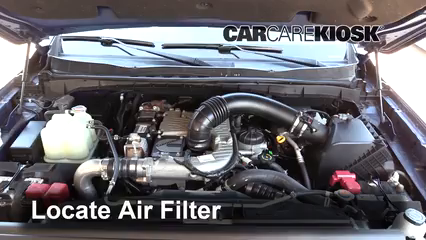 How to Change Engine Air Filter: 2018 Nissan Titan XD SL 5.0L V8 Turbo ...