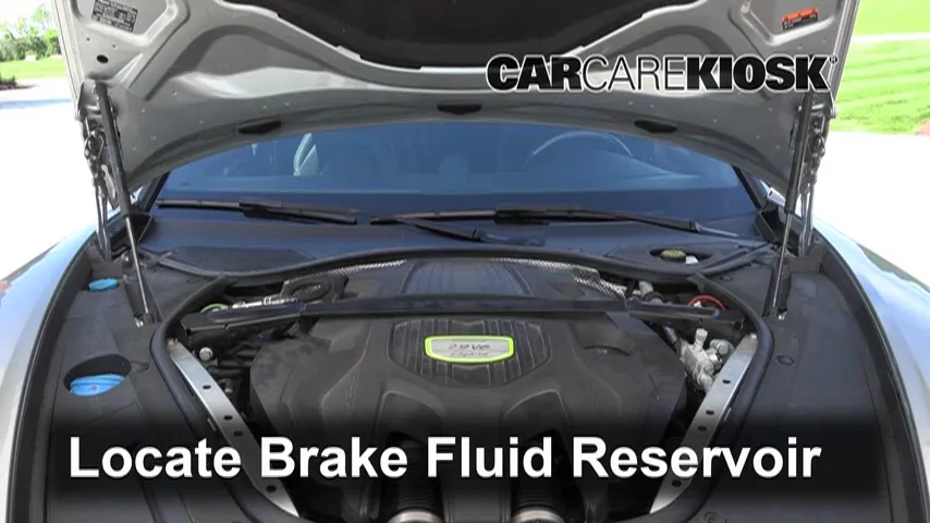 Cómo Abrir el Capó: 2018 Porsche Panamera 4 E-Hybrid 2.9L V6 Turbo