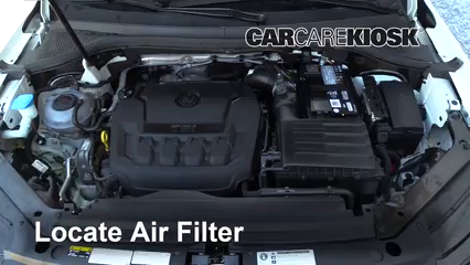 How to Change Engine Air Filter: 2018 Volkswagen Tiguan SE 2.0L 4 Cyl ...