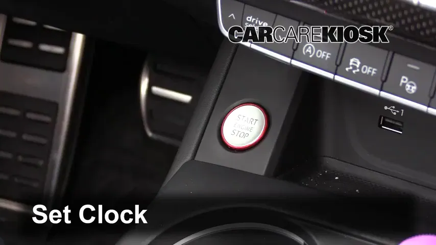 How to Set the Clock / Change Time on a 2019 Audi S5 Prestige 3.0L V6 ...