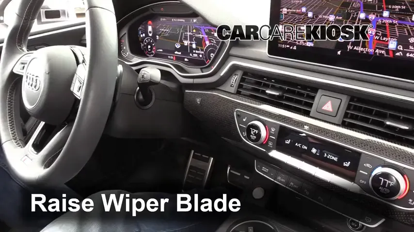 Front Windshield Wiper Blade Change: 2019 Audi S5 Prestige 3.0L V6 ...