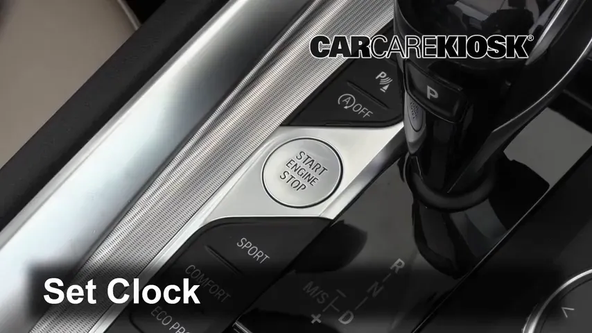 How to Set the Clock / Change Time on a 2019 BMW Z4 sDrive30i 2.0L 4 ...