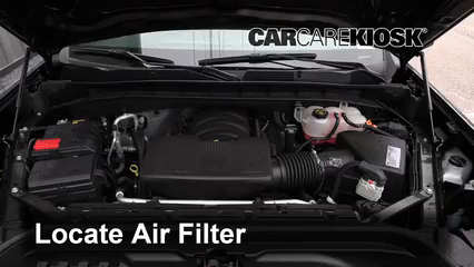 How to Change Engine Air Filter: 2019 GMC Sierra 1500 5.3L V8 Crew Cab ...