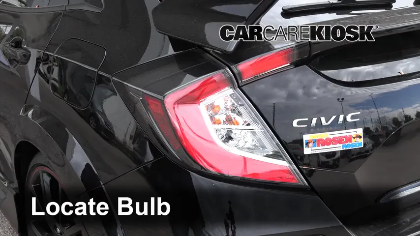 Reverse Light Replacement 2019 Honda Civic Type R 2.0L 4 Cyl. Turbo