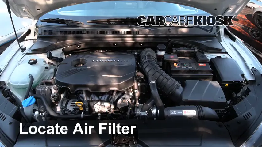 How to Change Engine Air Filter: 2019 Hyundai Veloster Turbo R-Spec 1 ...