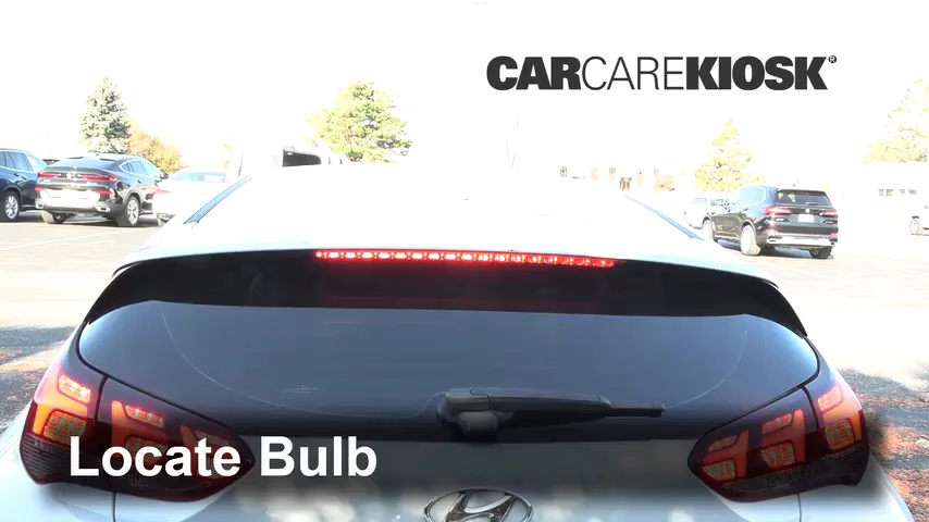 3rd Brake Light Bulb Replacement on a 2019 Hyundai Veloster Turbo R ...