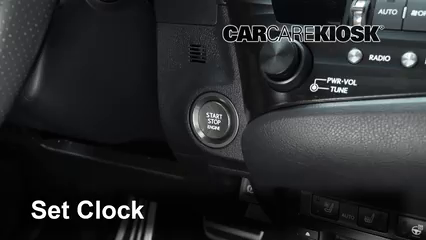 How to Set the Clock / Change Time on a 2019 Lexus ES350 F Sport 3.5L V6