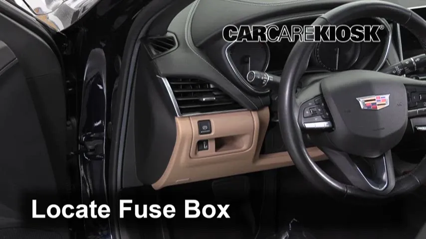 Interior Fuse Box Location: 2020 Cadillac CT5 Premium Luxury 2.0L 4 Cyl ...