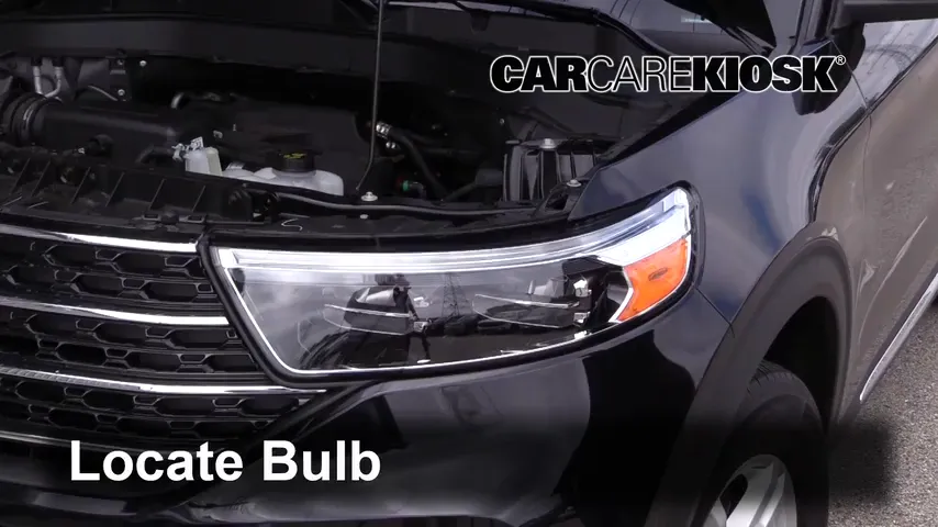 Headlight Bulb Replacement: 2020 Ford Explorer XLT 2.3L 4 Cyl. Turbo