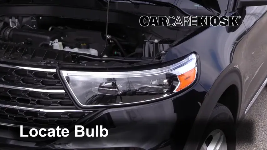 Headlight Bulb Replacement: 2020 Ford Explorer XLT 2.3L 4 Cyl. Turbo