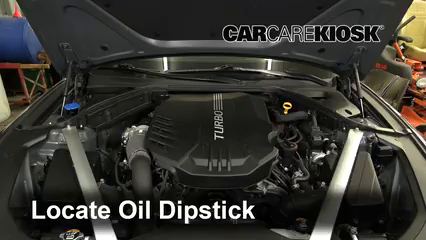 Check Oil Level 2020 Genesis G70 3.3L V6 Turbo