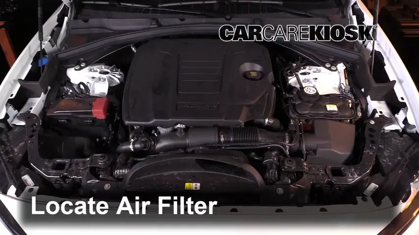 How to Change Engine Air Filter: 2020 Jaguar F-Pace Premium 2.0L 4 Cyl ...
