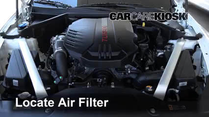How to Change Engine Air Filter: 2020 Kia Stinger GT2 3.3L V6 Turbo