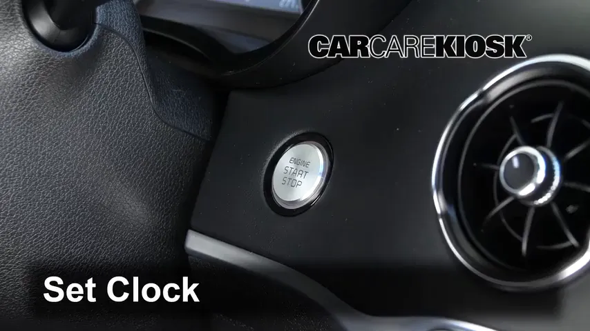 How to Set the Clock / Change Time on a 2020 Kia Stinger GT2 3.3L V6 Turbo