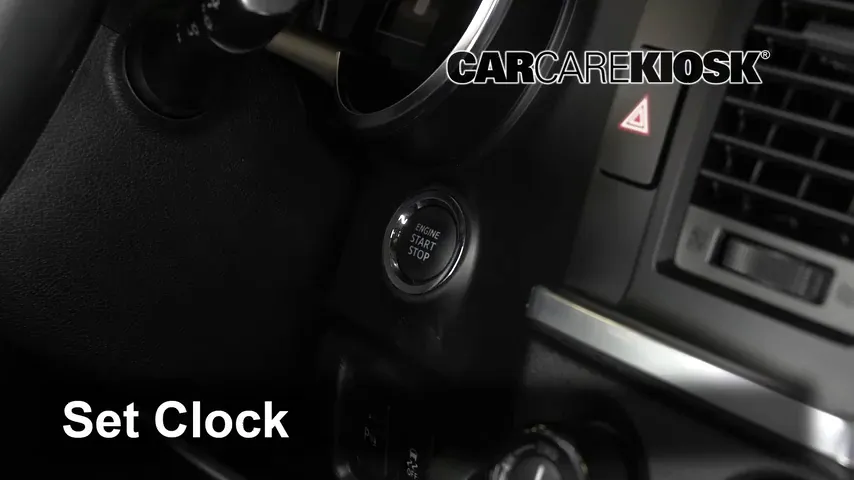 How to Set the Clock / Change Time on a 2020 Toyota Sequoia TRD Sport 5 ...