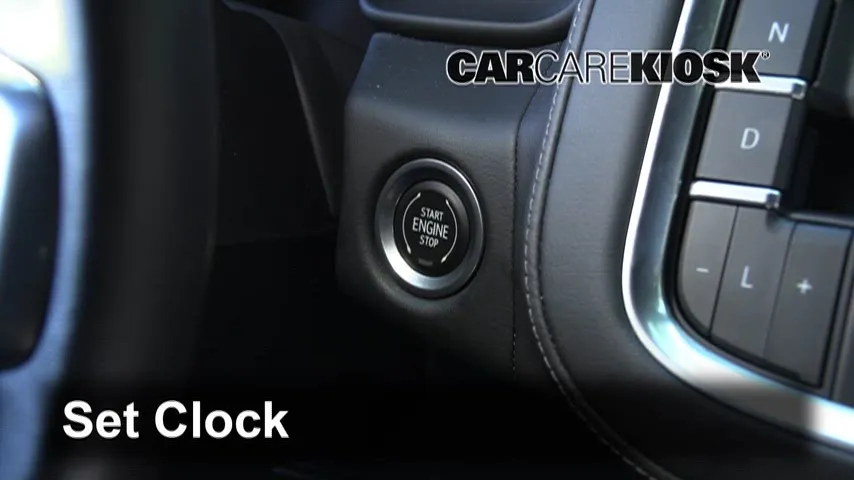 How to Set the Clock / Change Time on a 2021 GMC Yukon XL Denali 3.0L 6 ...