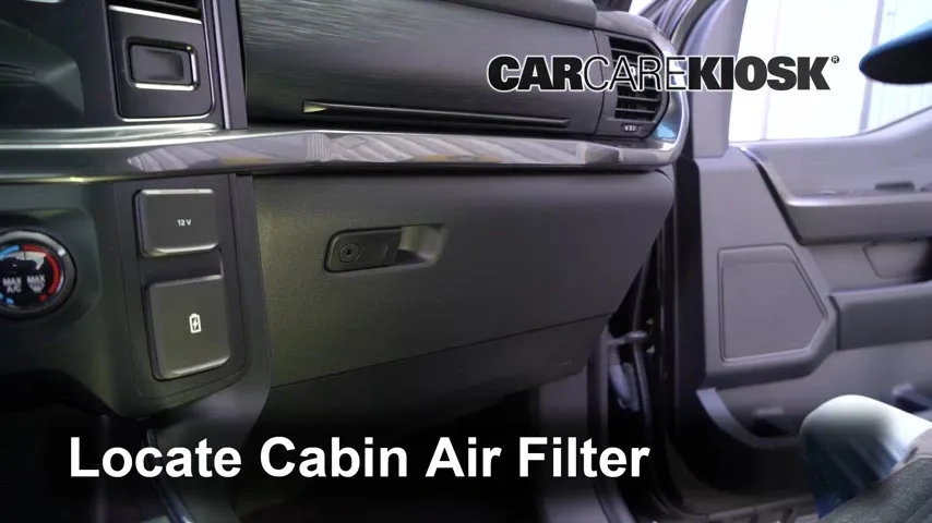 Cabin Air Filter Replacement: 2021 Ford F-150 XLT 2.7L V6 Turbo Crew ...