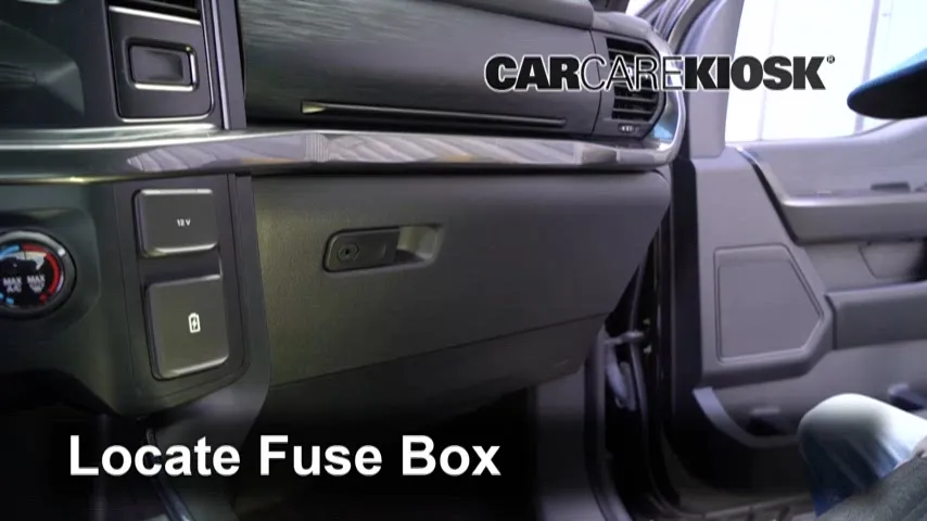 Interior Fuse Check: 2021 Ford F-150 XLT 2.7L V6 Turbo Crew Cab Pickup
