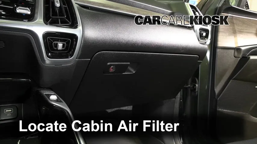 Cabin Air Filter Replacement: 2021 Kia Sorento SX 2.5L 4 Cyl. Turbo