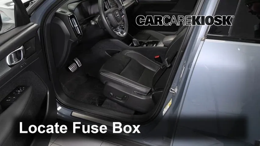 Interior Fuse Box Location: 2021 Volvo XC40 T5 R-Design 2.0L 4 Cyl. Turbo